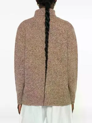 Soft Goat Marled Turtleneck Sweater