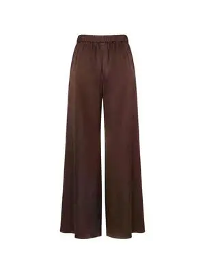 PETER COHEN Chute Wide-leg Silk Trousers