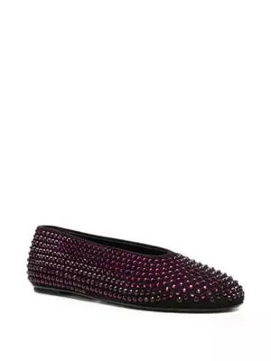 Liviana Conti Crystal-embellished Ballet Flats