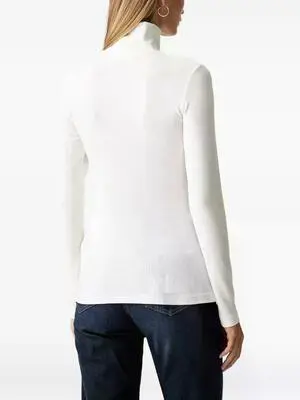 Marc O'polo Ribbed Knit Turtleneck Top - White