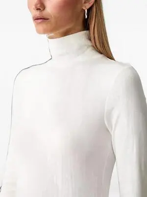 Marc O'polo Ribbed Knit Turtleneck Top - White