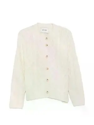 Soft Goat Cable-knit Cardigan