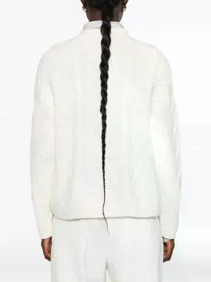 Soft Goat Cable-knit Cardigan