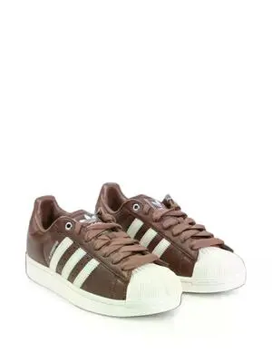 Adidas Superstar Ii Lace-up Sneakers - Brown