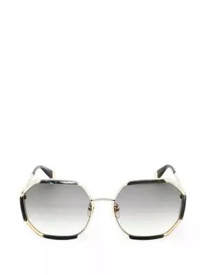 Furla Round-frame Sunglasses - Gold