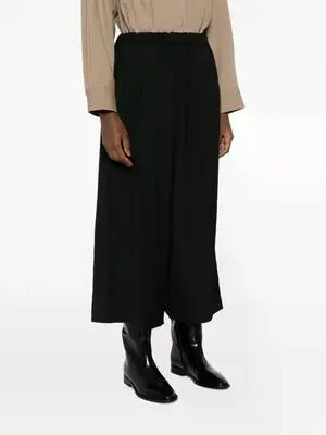Comme Des Garçons Elasticated-waistband Cropped Trousers