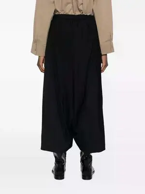 Comme Des Garçons Elasticated-waistband Cropped Trousers