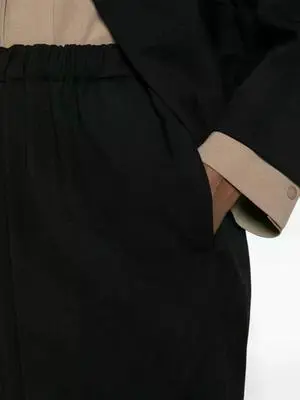 Comme Des Garçons Elasticated-waistband Cropped Trousers