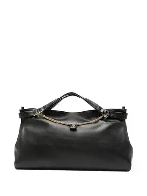 Orciani Chain-link Leather Tote Bag
