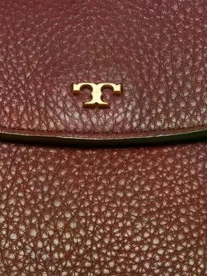 Tory Burch Half Moon Leather Tote Bag