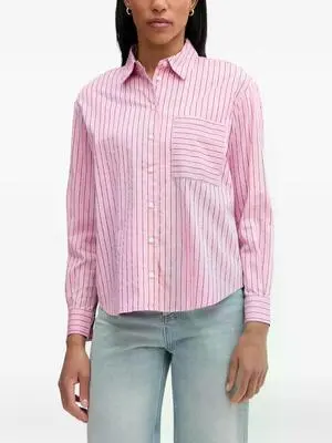 Marc O'polo Striped Cotton Shirt - Pink