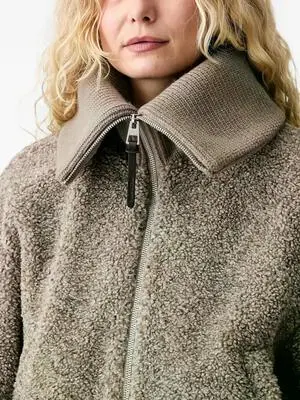 Marc O'polo Brushed-effect Zip-up Jacket