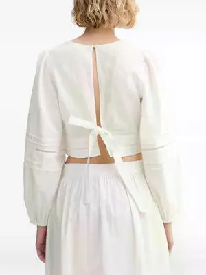 Marc O'polo Cropped Blouse - White