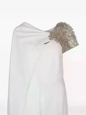 LOODYANA Sequin-embellished Draped Jumpsuit