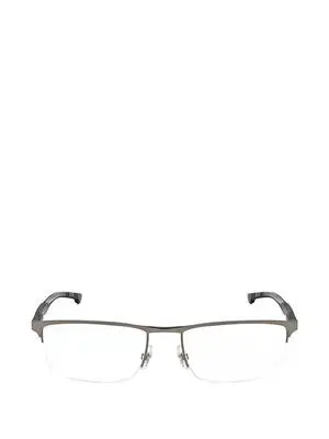 Carrera Eyewear Rectangle Frame Half Rim Eyeglasses - Grey