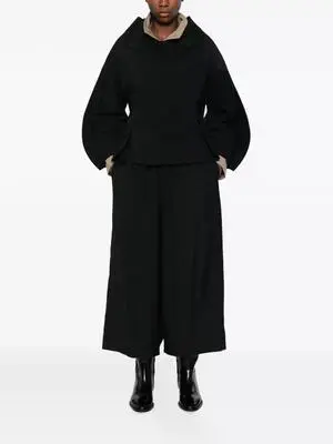 Comme Des Garçons Cropped Balloon Sleeve Jacket