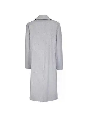 Alberto Biani Double-breasted Virgin Wool Coat