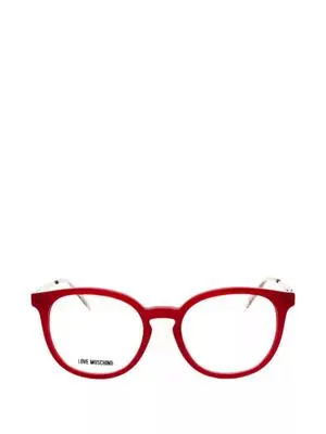 Moschino Round-frame Glasses - Gold