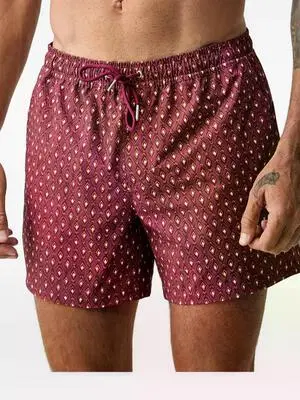 Marc O'polo Geometric-print Drawstring Swim Shorts