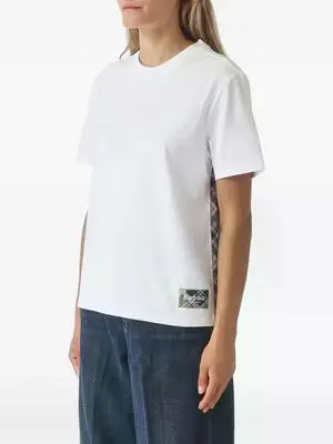 Barbour Tartan-panel Logo-patch T-shirt