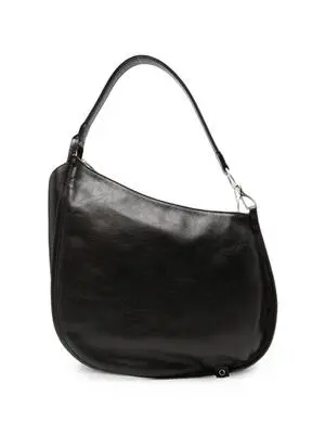 Orciani Grained Leather Shoulder Bag - Brown