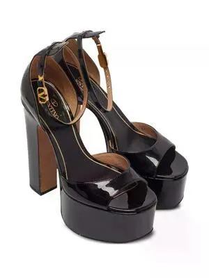 Valentino Garavani Patent Leather Platform Sandals