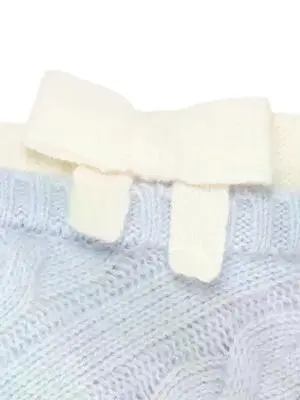SHUSHU/TONG Off-shoulder Cable-knit Top