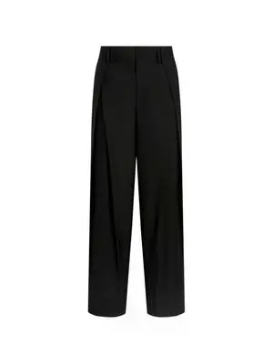 Dolce & Gabbana Wool Panama Trousers - Black
