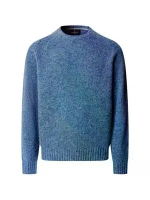 HACKETT  Crew-neck Wool Sweater - Blue