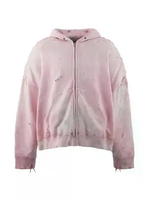 TAKASHI MURAKAMI Sakura Distressed Hoodie - Pink