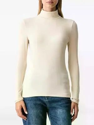 Marc O'polo Roll-neck Long-sleeve T-shirt - Neutrals