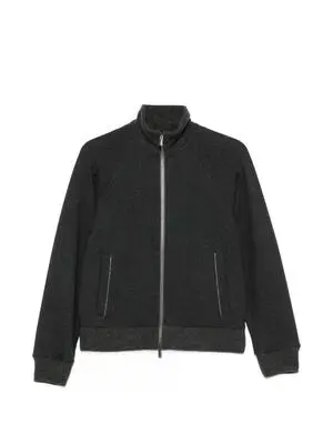 Peserico Zip-up Raglan Sweater - Grey