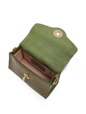 THE BRIDGE Twist-lock Leather Tote Bag