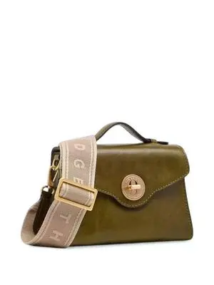 THE BRIDGE Twist-lock Leather Tote Bag