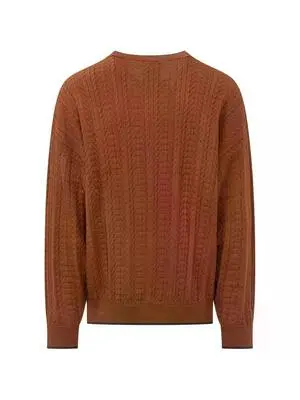 Adidas Cable-knit V-neck Sweater