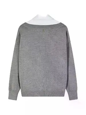 Patrizia Pepe V-neck Sweater - Grey
