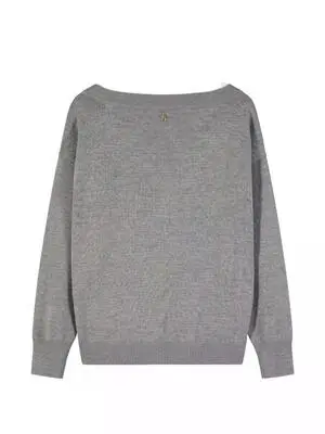 Patrizia Pepe V-neck Sweater With Layered Effect Collar