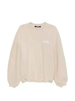 Jacquemus Logo-patch Drop-shoulder Sweater