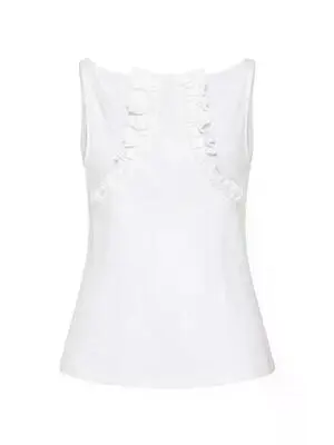 SHUSHU/TONG Ruffled-trim T-shirt