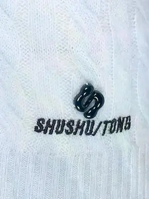 SHUSHU/TONG Cable-knit Sailor-collar Sweater