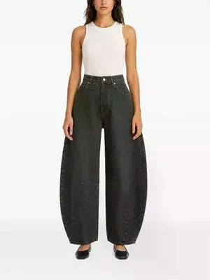 Essentiel Antwerp Barrel-leg Panelled Jeans - Grey