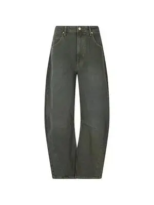Essentiel Antwerp Barrel-leg Panelled Jeans - Grey