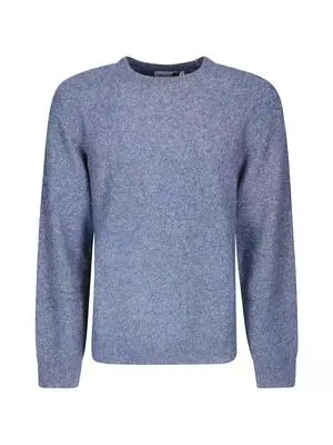 Carhartt Work In Progress Curtis Embroidered-logo Sweater - Blue