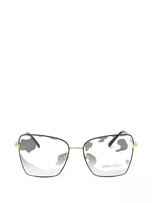 JIMMY CHOO Square-frame Glasses - Black