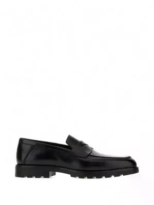 Santoni Rock Leather Loafers
