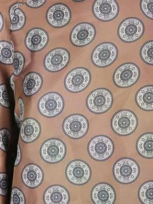Alberto Biani Medallion Print High-neck Shirt
