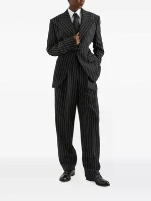 Dolce & Gabbana Virgin Wool Pinstripe Trousers