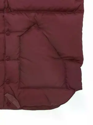 FORTELA Padded Down Vest With Suede Yoke - Red