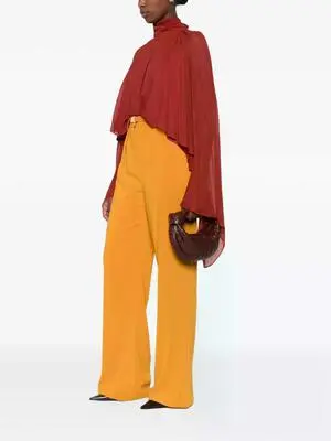 Elisabetta Franchi Belted Pleated-detail Trousers