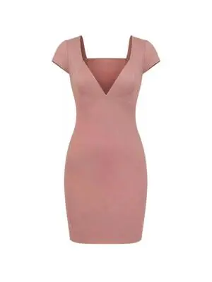 Patrizia Pepe V-neck Mini Dress - Pink